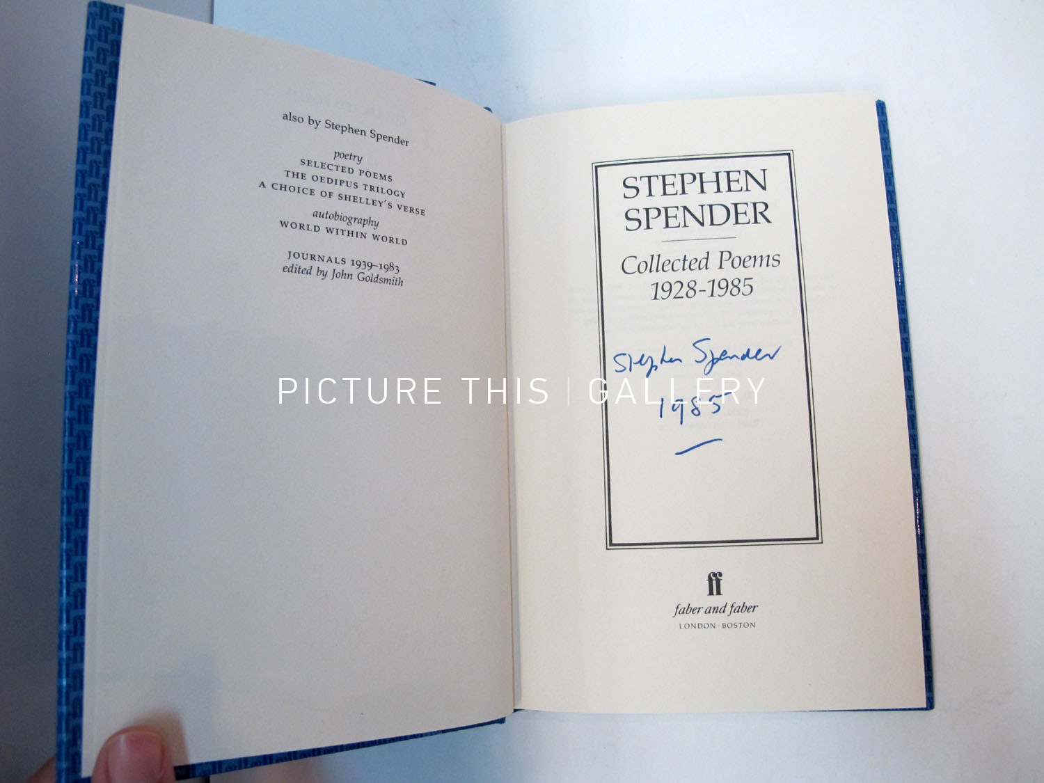 Picture This | [SIGNED] Collected Poems 1928-1985